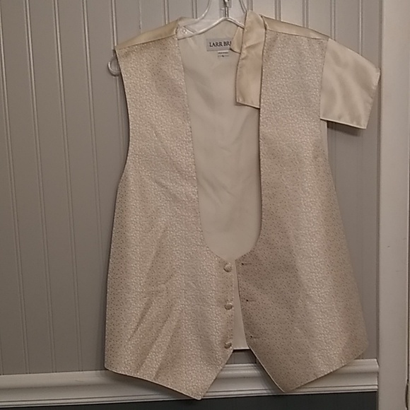 Larr Brio | Jackets & Coats | Mens Cream Confetti Vest Set | Poshmark
